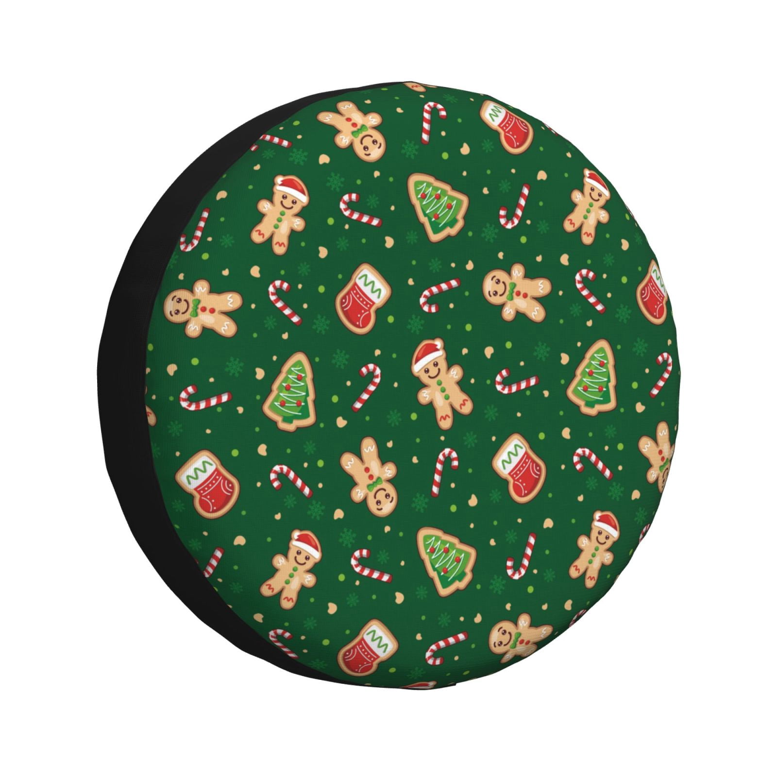 Bingfone green Christmas Element Spare Tire Cover Weatherproof ...