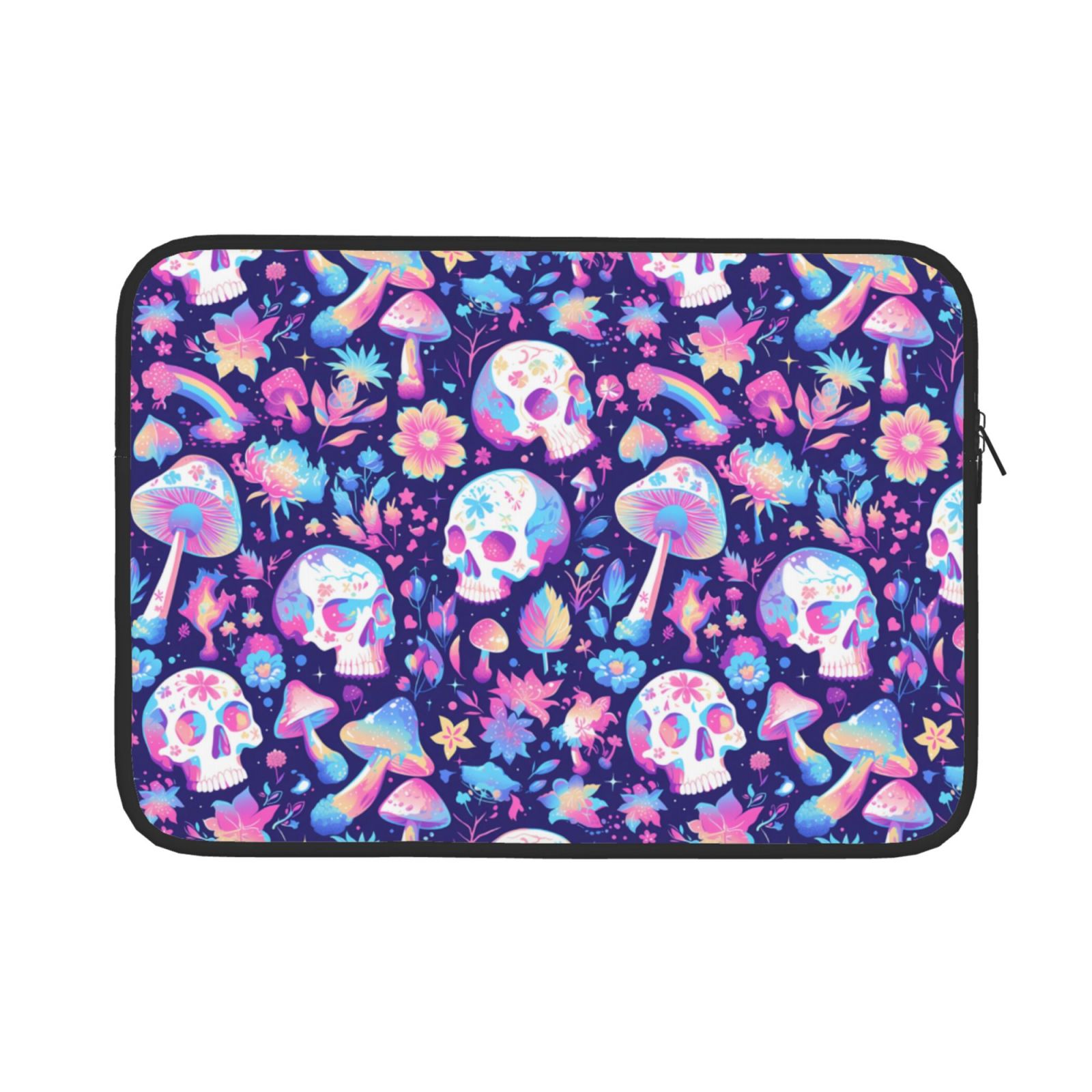 Bingfone mushroom rainbow Skull cartoon Laptop Sleeve Case 13 inch ...