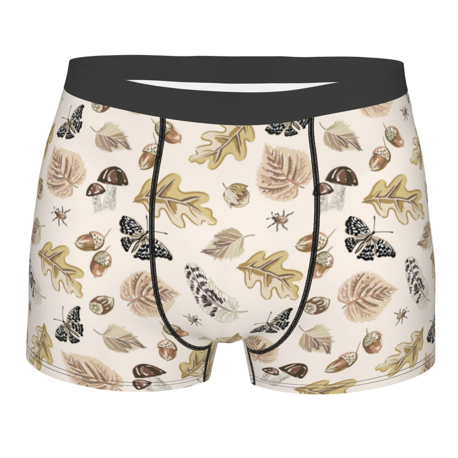 Bingfone nuts leaf Butterfly Men's Underwear - Casual Stretch Boxer ...