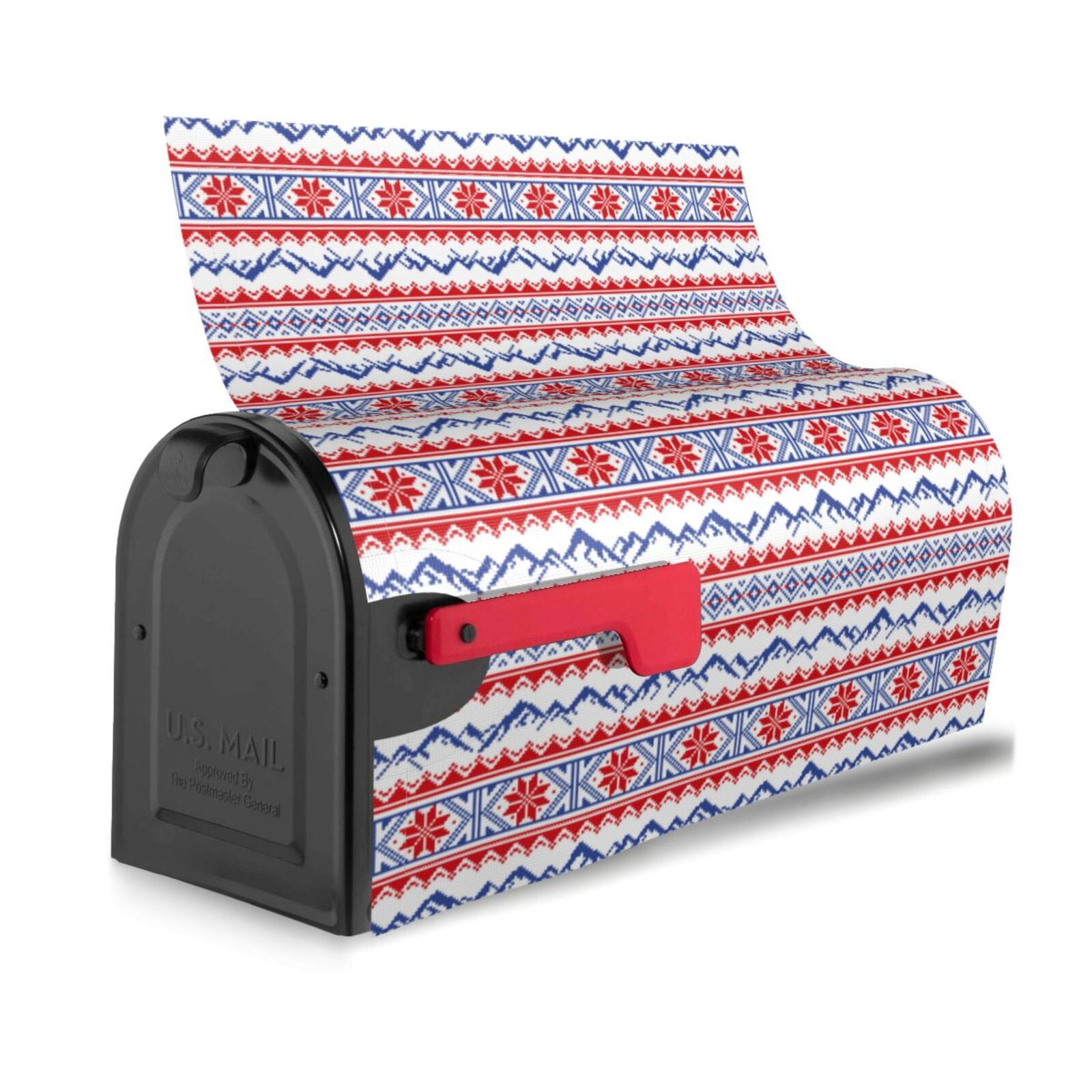 Bingfone red blue Snow Mountain Magnetic Mailbox Cover Standard Size ...