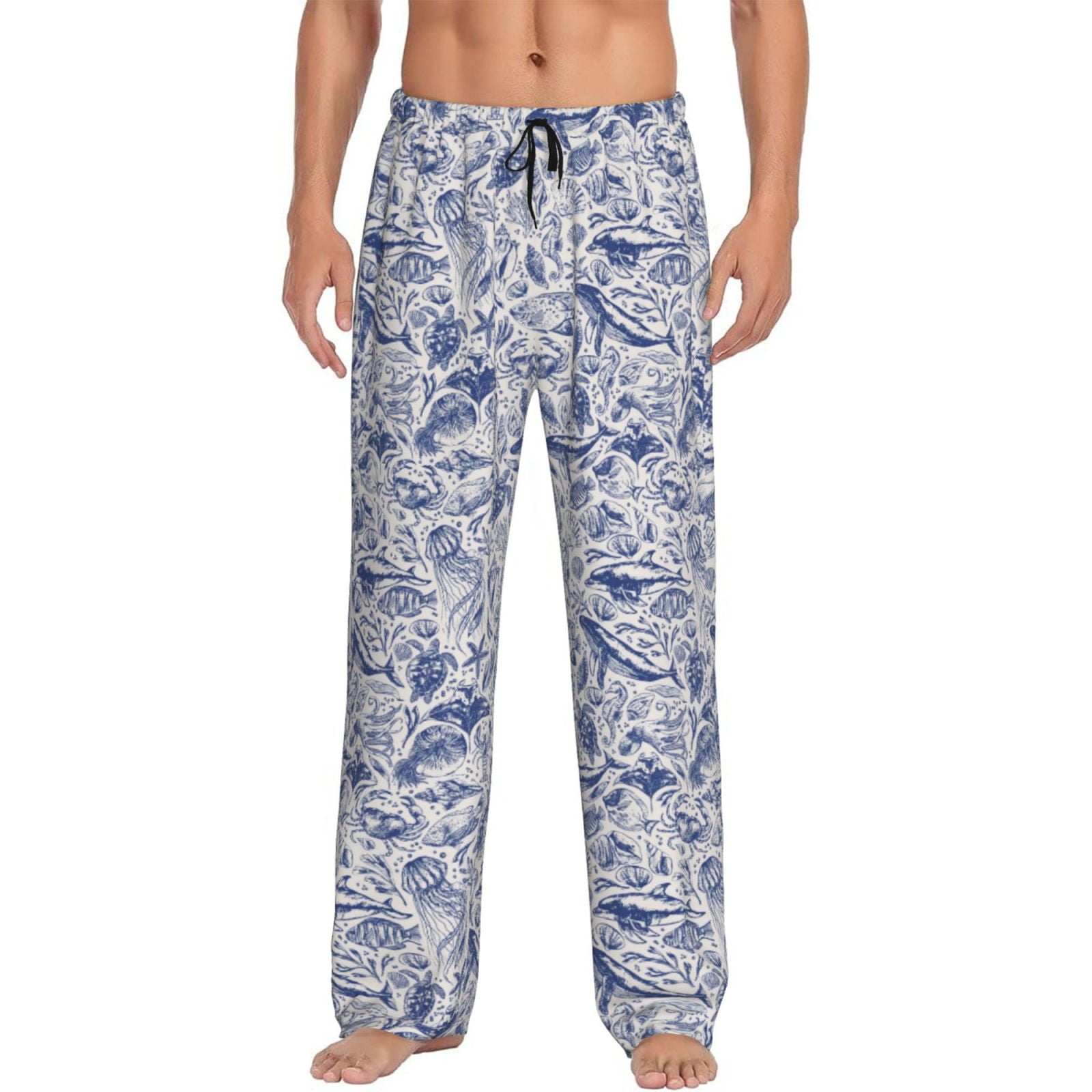 Bingfone sea animals Mens All Over Print Sleep Pajama Pants-Medium ...