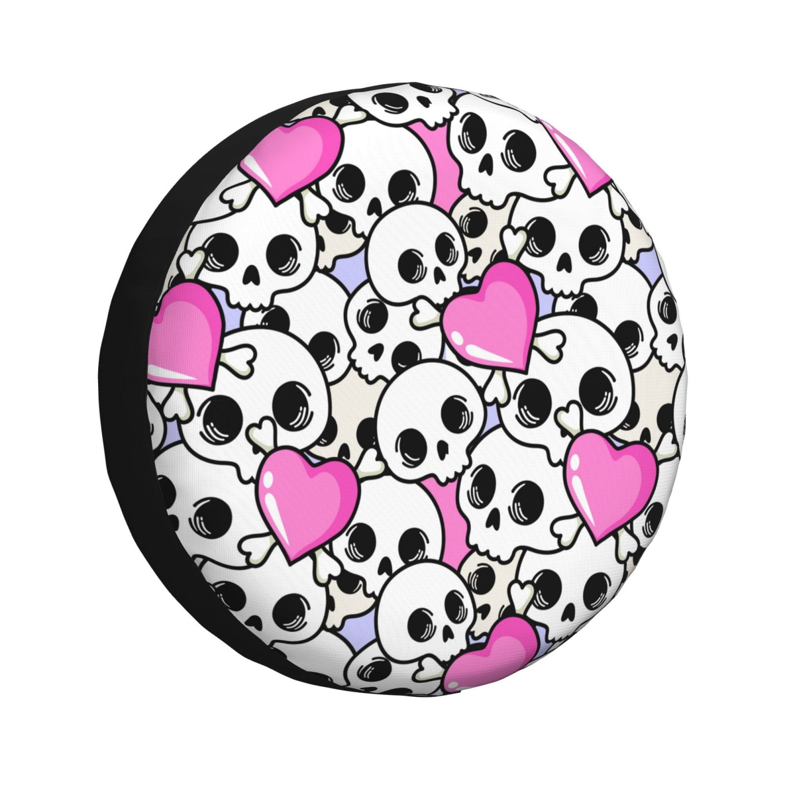 Bingfone skull with hearts Spare Tire Cover Weatherproof Universal ...