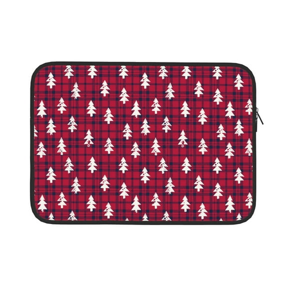 Bingfone white Tree red plaid Laptop Sleeve Case 13 inch , 360 ...