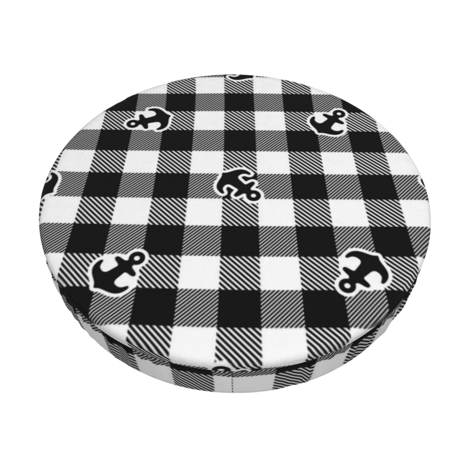 Bingfone12 Inch Padded Round Bar Stool Cover Cushion With Elastic ...
