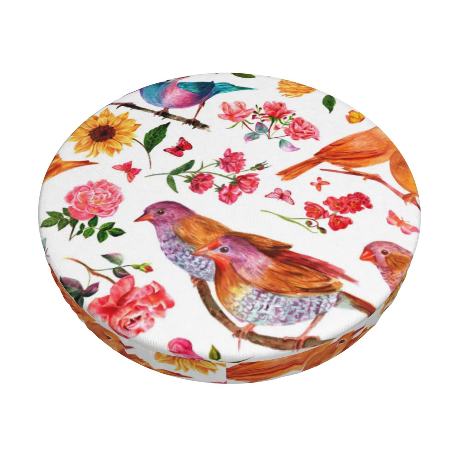 Bingfone12 Inch Padded Round Bar Stool Cover Cushion With Elastic ...