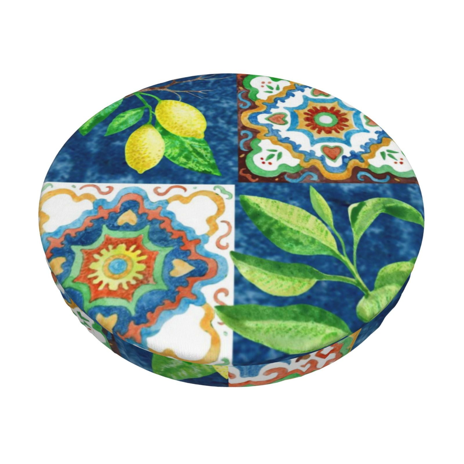 Bingfone12 Inch Padded Round Bar Stool Cover Cushion With Elastic ...