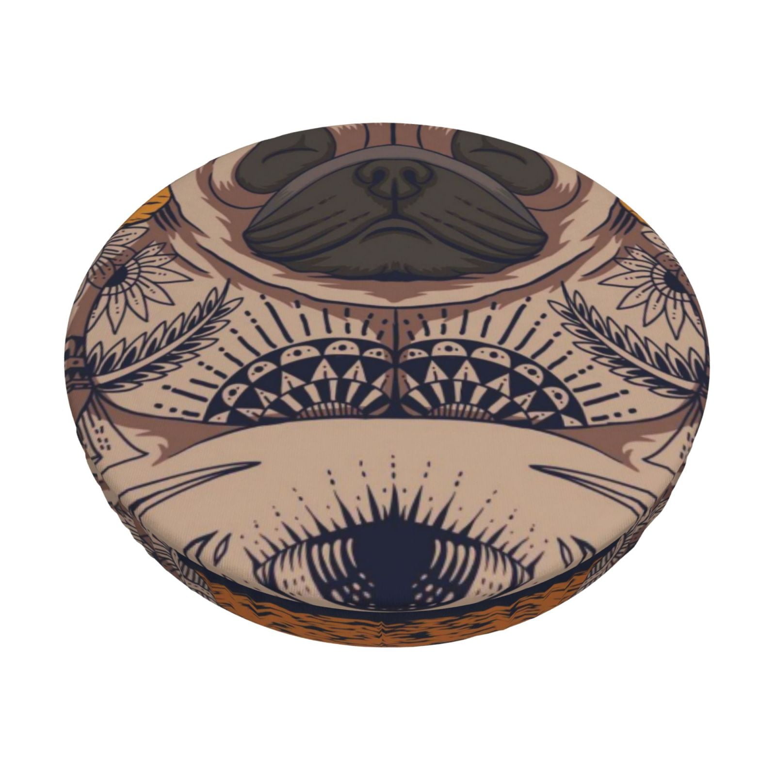 Bingfone12 Inch Padded Round Bar Stool Cover Cushion With Elastic ...