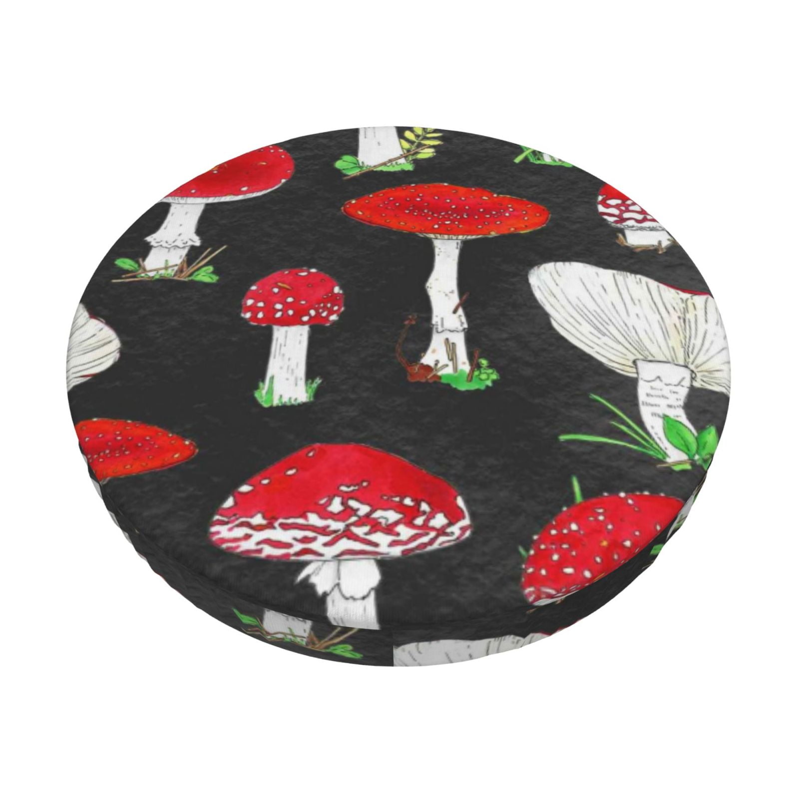 Bingfone12 Inch Padded Round Bar Stool Cover Cushion With Elastic ...