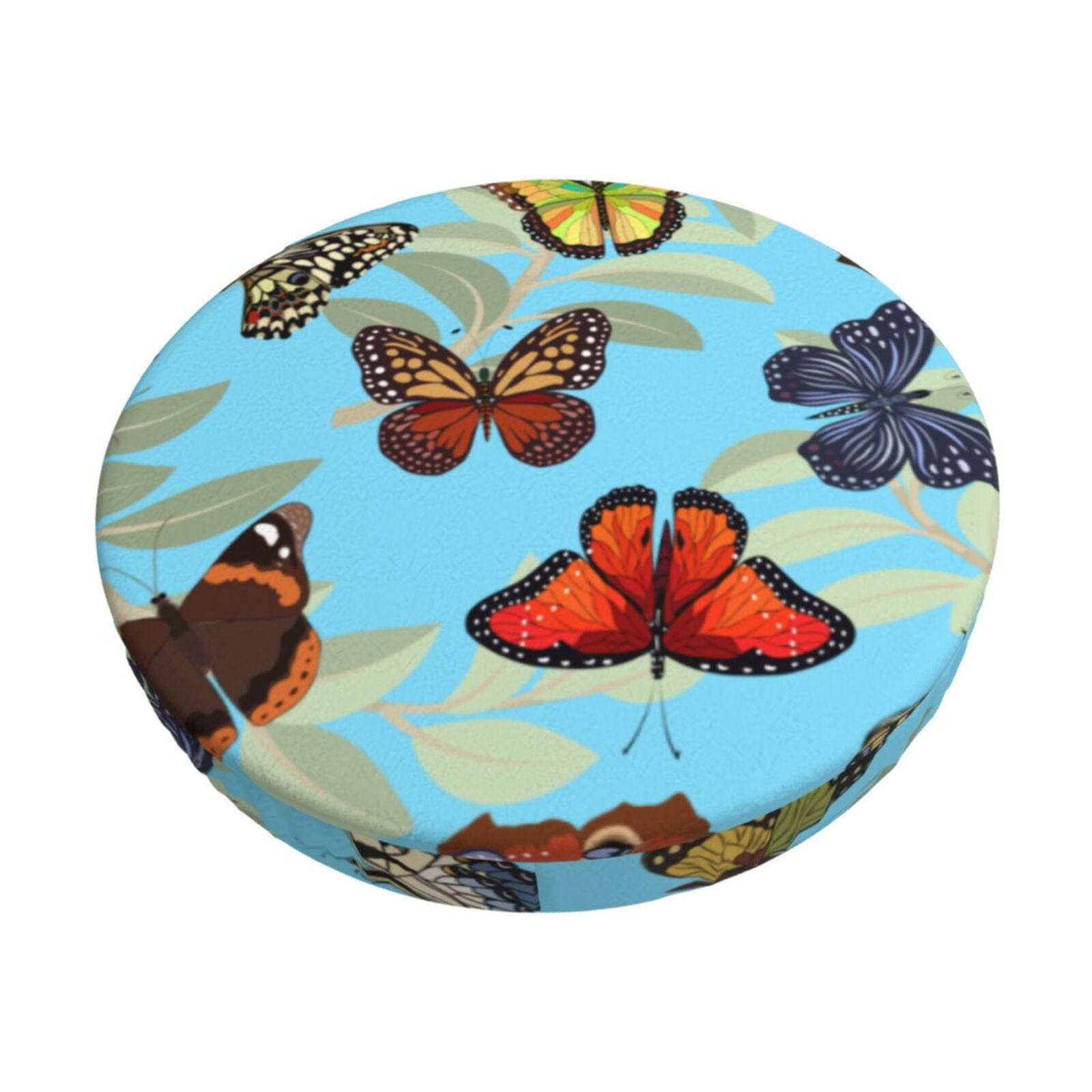 Bingfone12 inch Padded Round Bar Stool Cover Cushion with Elastic ...