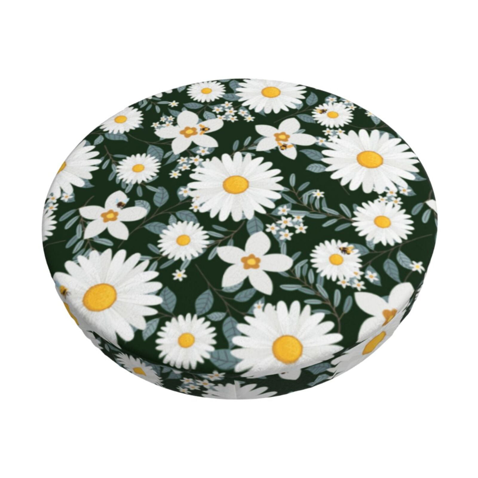 Bingfone12 inch Padded Round Bar Stool Cover Cushion with Elastic ...