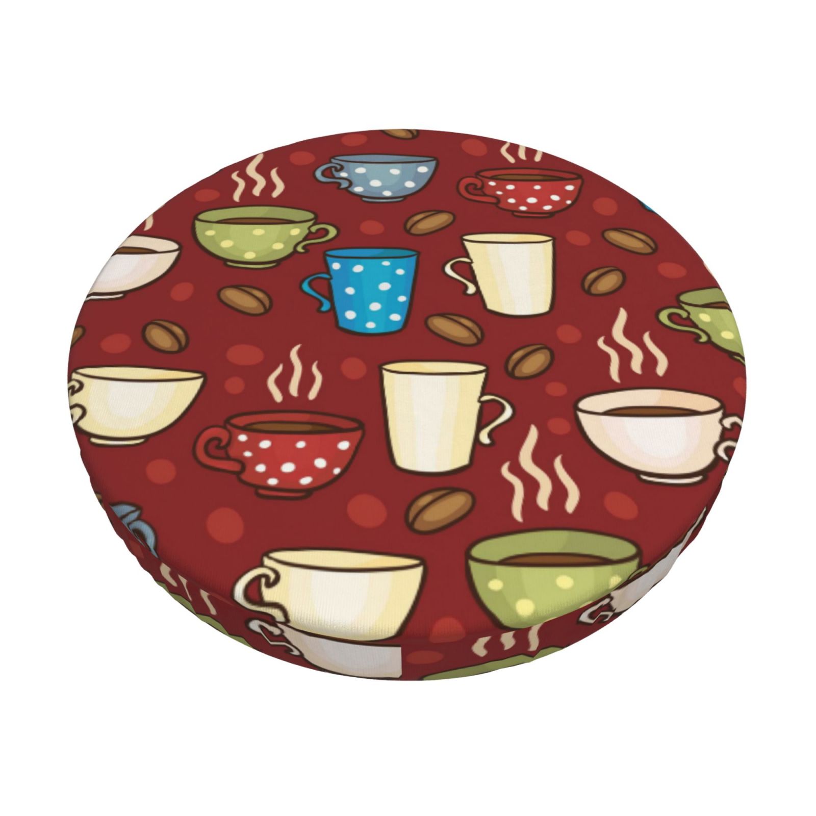 Bingfone13 Inch Padded Round Bar Stool Cover Cushion With Elastic ...