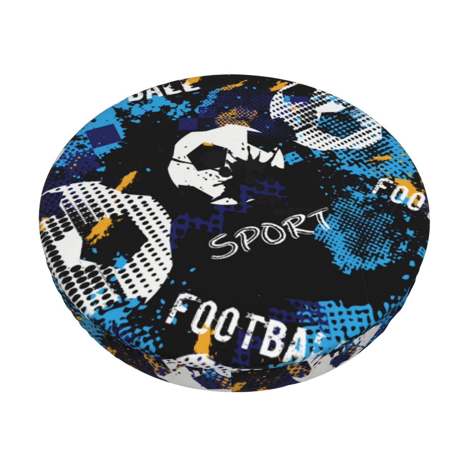 Bingfone13 Inch Padded Round Bar Stool Cover Cushion With Elastic ...