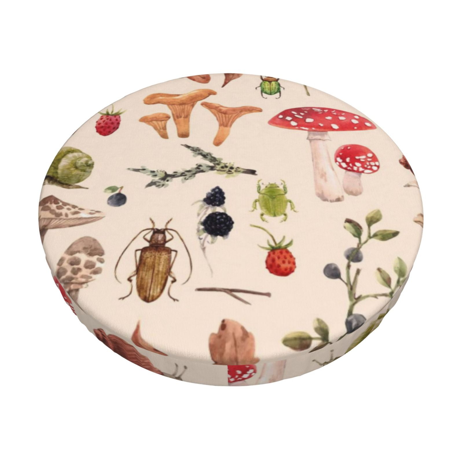 Bingfone13 Inch Padded Round Bar Stool Cover Cushion With Elastic ...