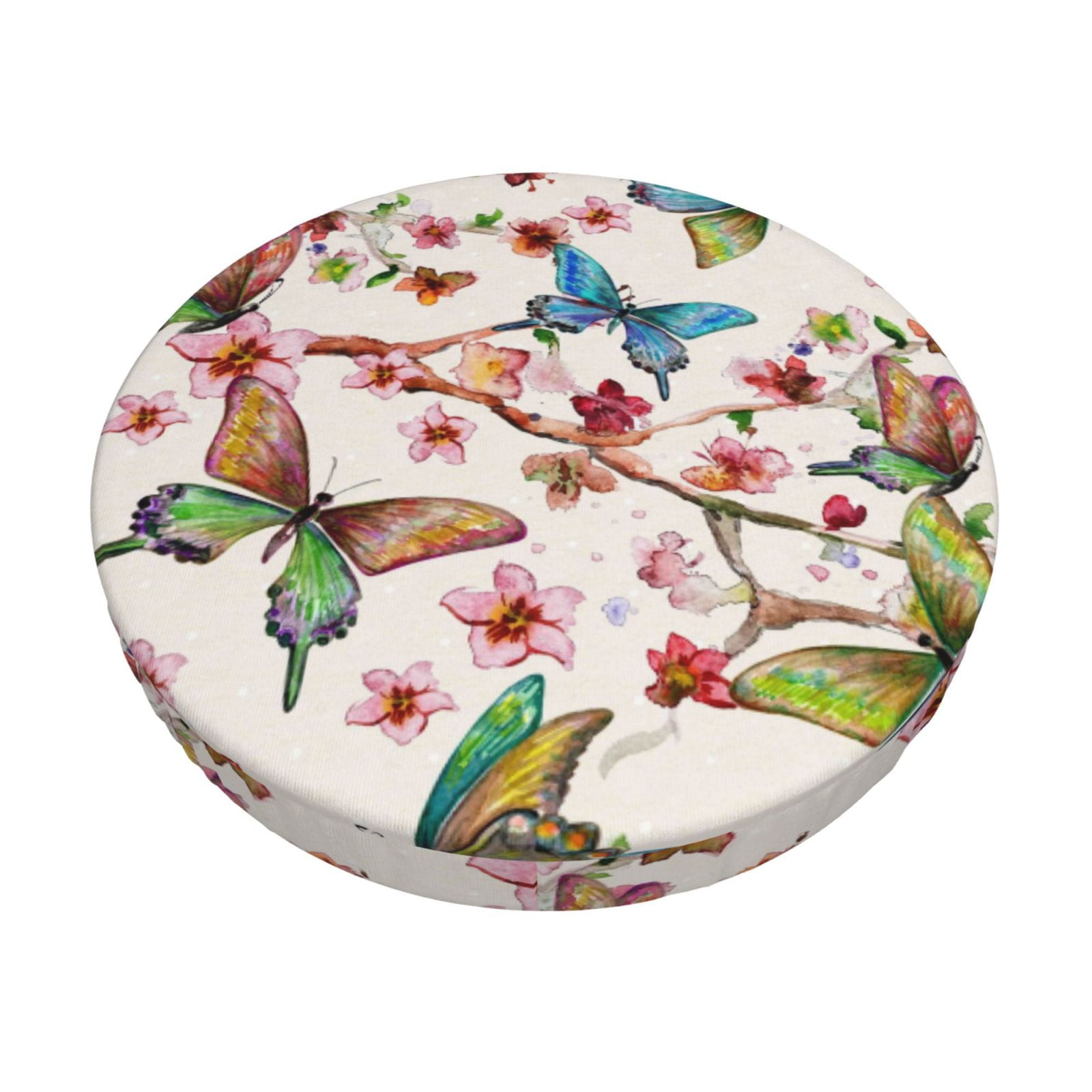 Bingfone13 Inch Padded Round Bar Stool Cover Cushion With Elastic ...