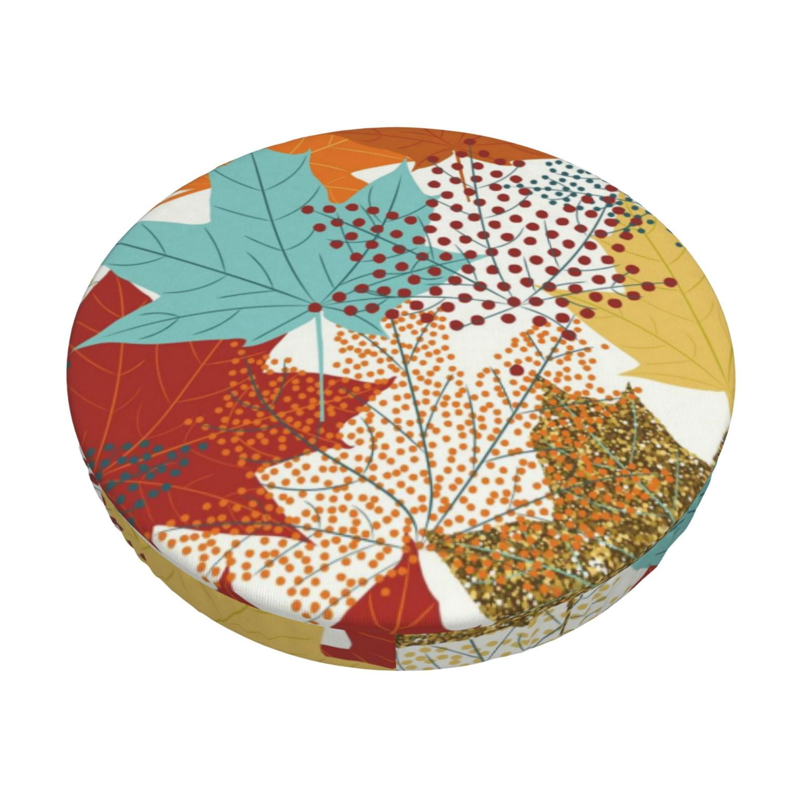 Bingfone14 Inch Padded Round Bar Stool Cover Cushion With Elastic ...