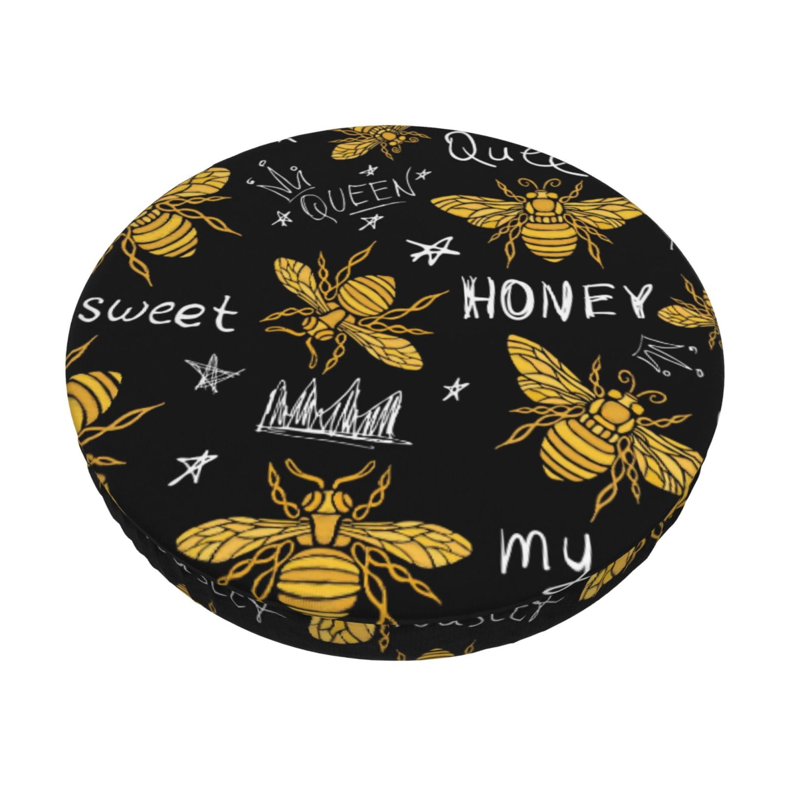 Bingfone14 Inch Padded Round Bar Stool Cover Cushion With Elastic ...