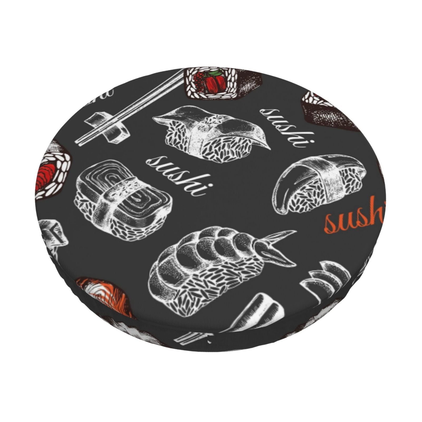 Bingfone14 Inch Padded Round Bar Stool Cover Cushion With Elastic ...