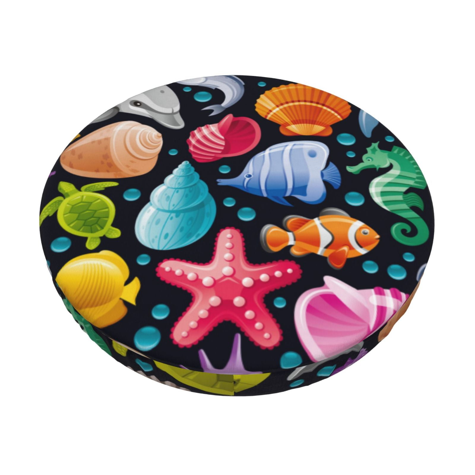 Bingfone14 Inch Padded Round Bar Stool Cover Cushion With Elastic ...