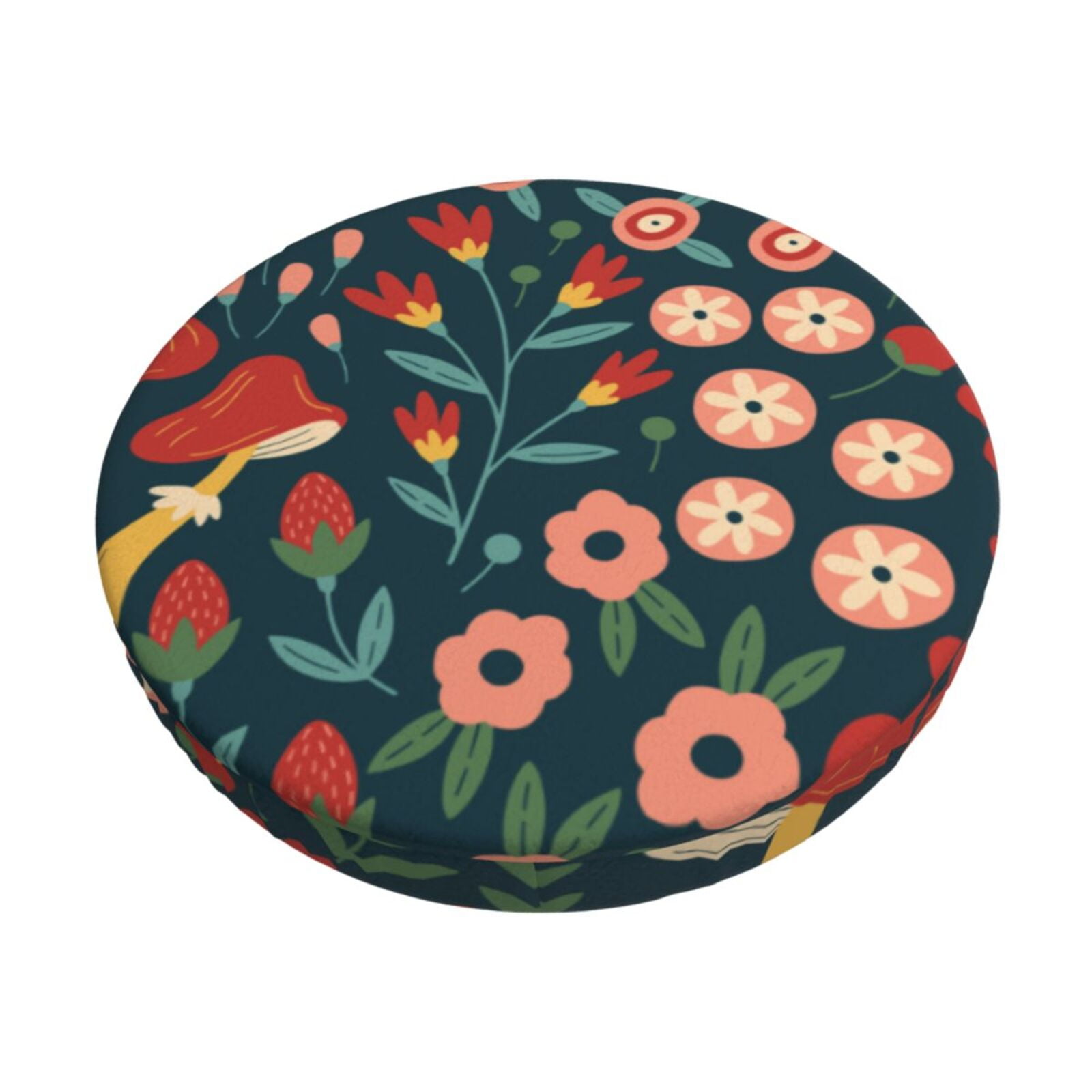 Bingfone14 inch Padded Round Bar Stool Cover Cushion with Elastic ...