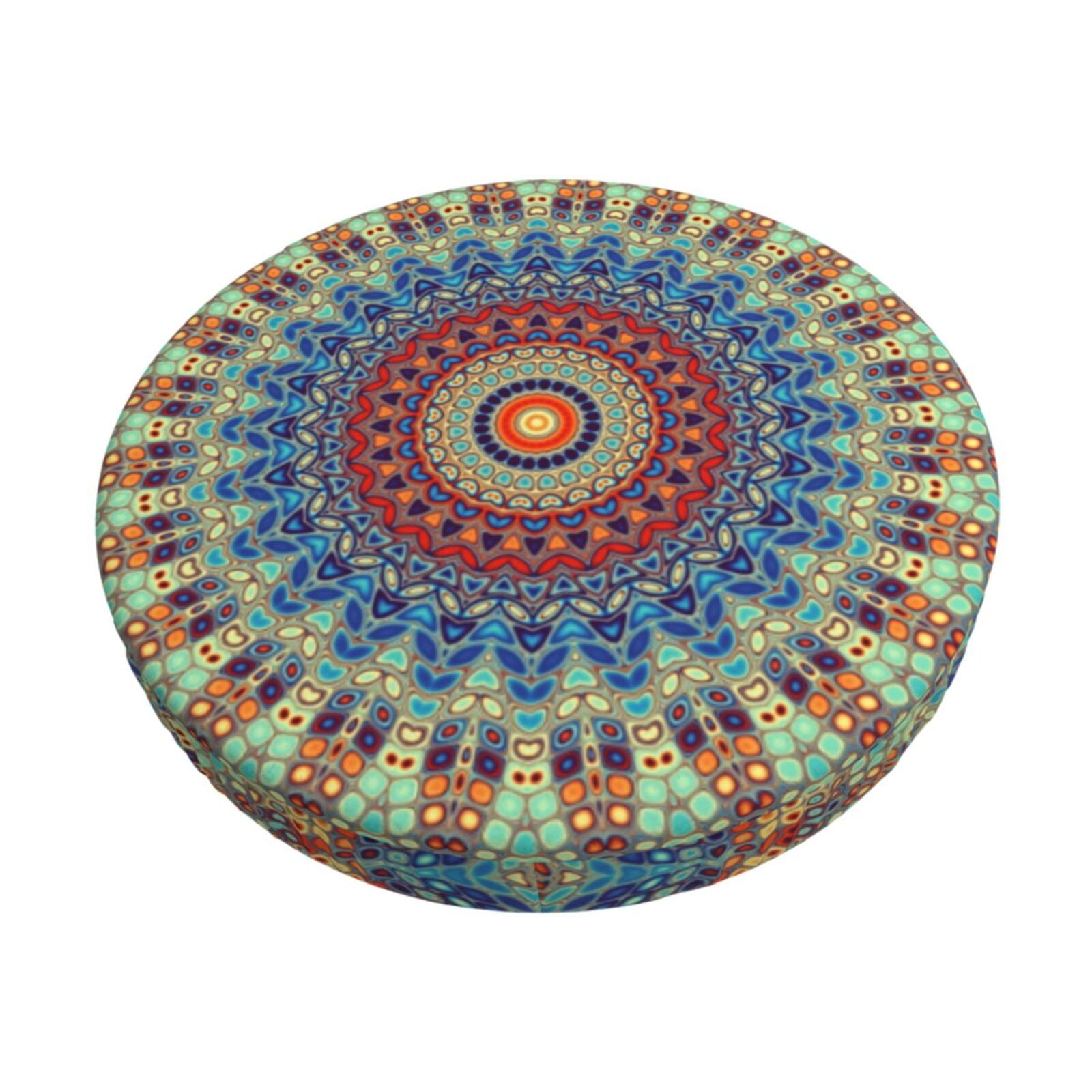 Bingfone14 inch Padded Round Bar Stool Cover Cushion with Elastic ...