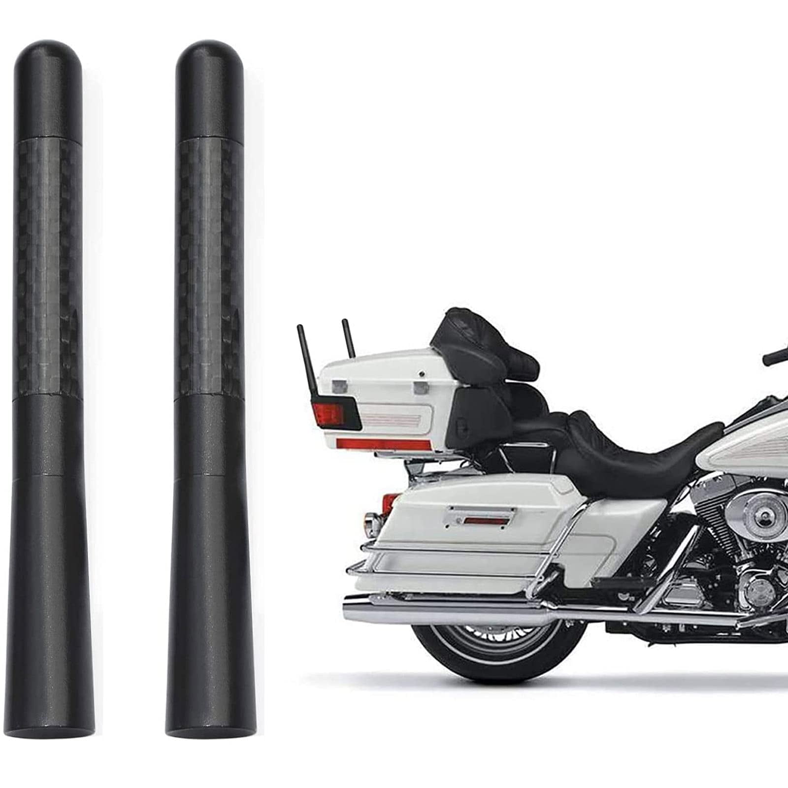 Bingfu Motorcycle Carbon Fiber Antenna Mast Motorcycle Radio Antenna ...