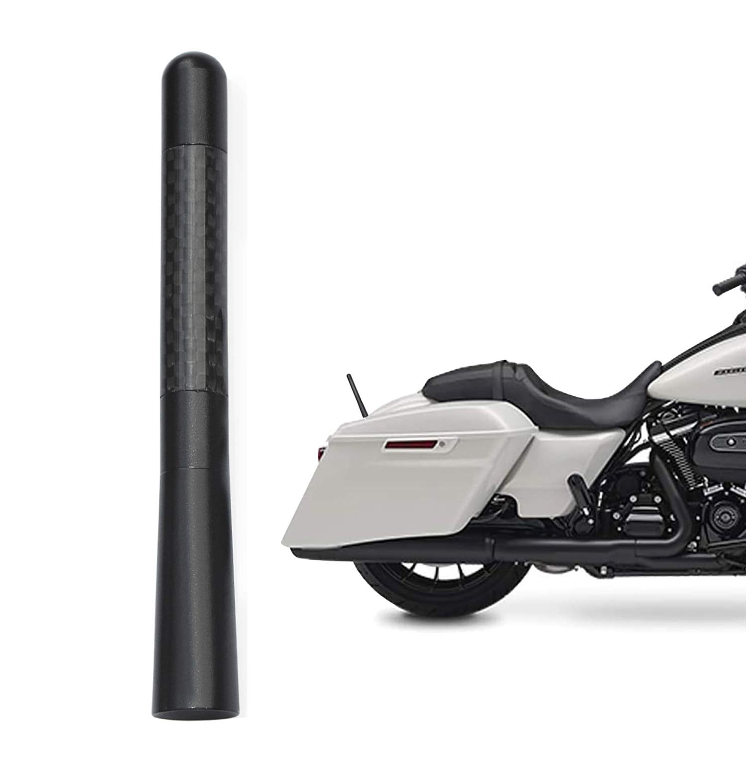 Bingfu Motorcycle Carbon Fiber SSF20 Antenna Mast Replacement ...