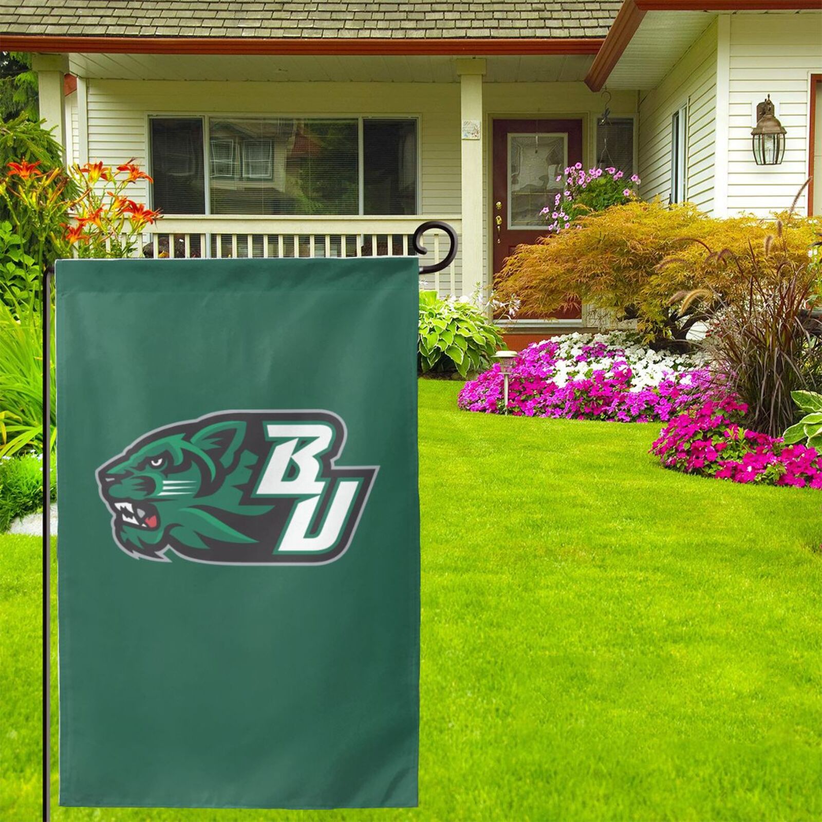 Binghamton University Logo Garden Flag - Double Sided Banners For ...