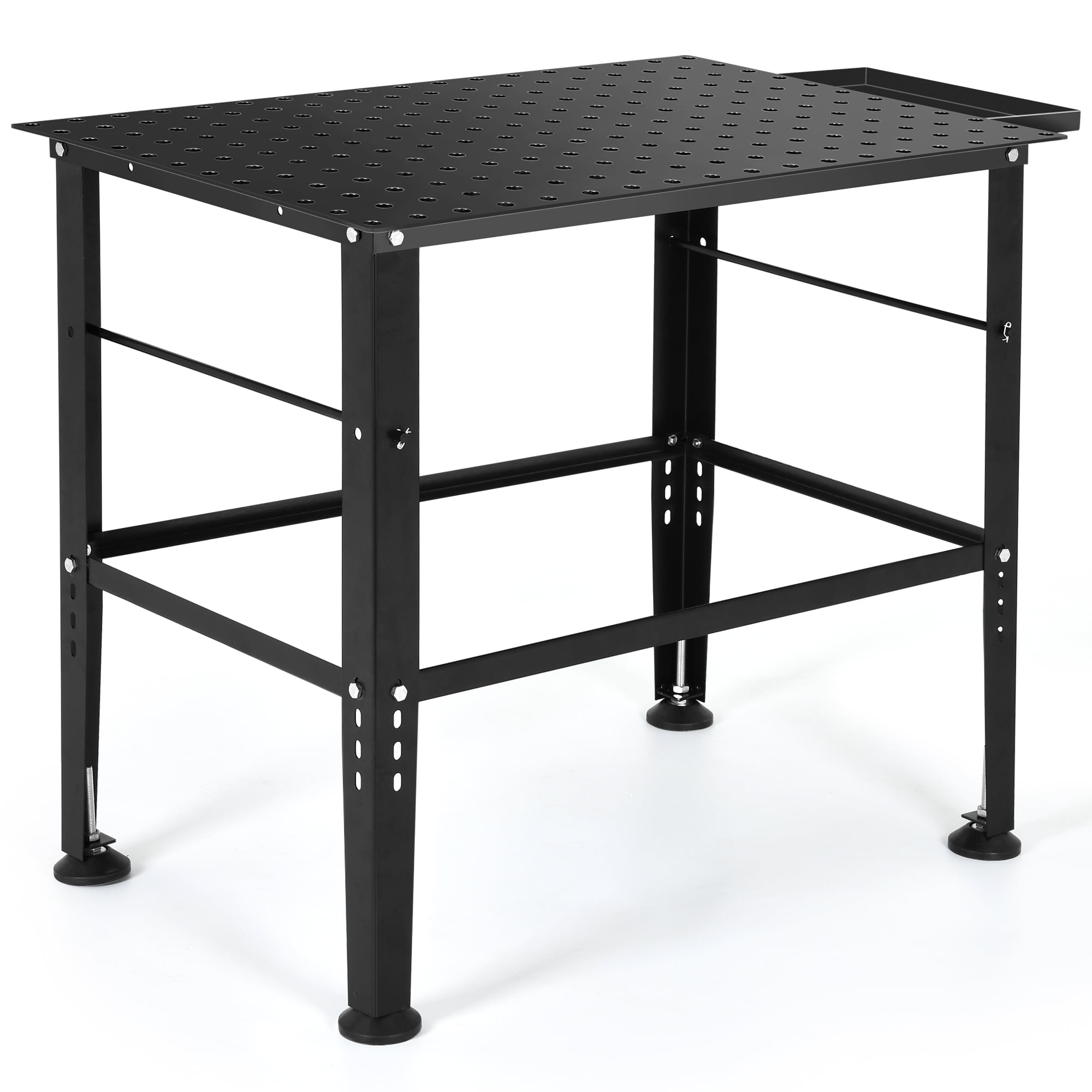 Bingirl 36"x24" Steel Welding Workbench Table, 5/8-inch Fixture Holes ...