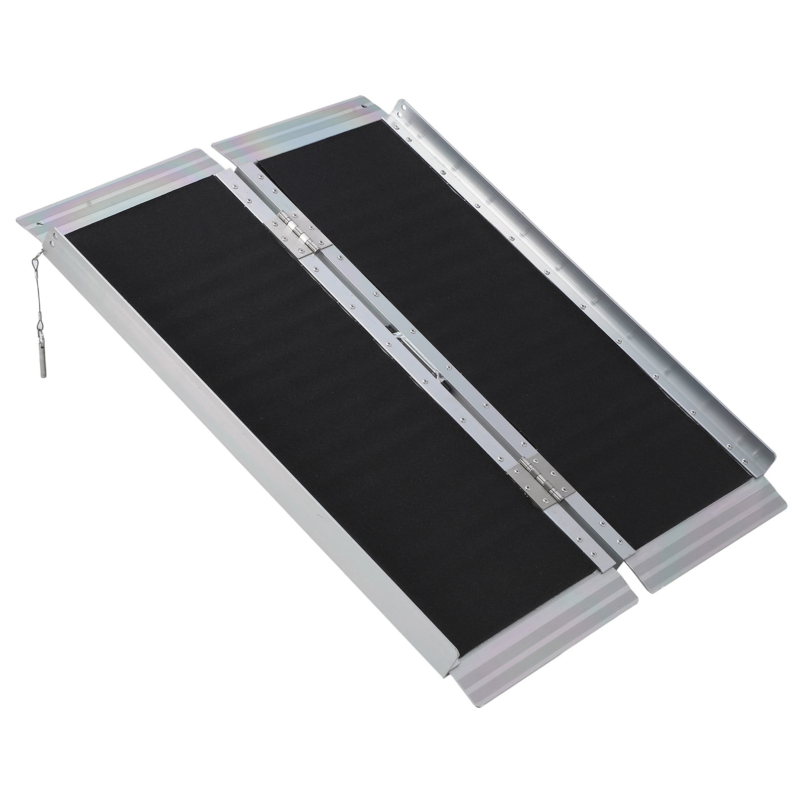 Bingirl Portable Aluminum Wheelchair Ramp with Handle, Easy to Hold ...