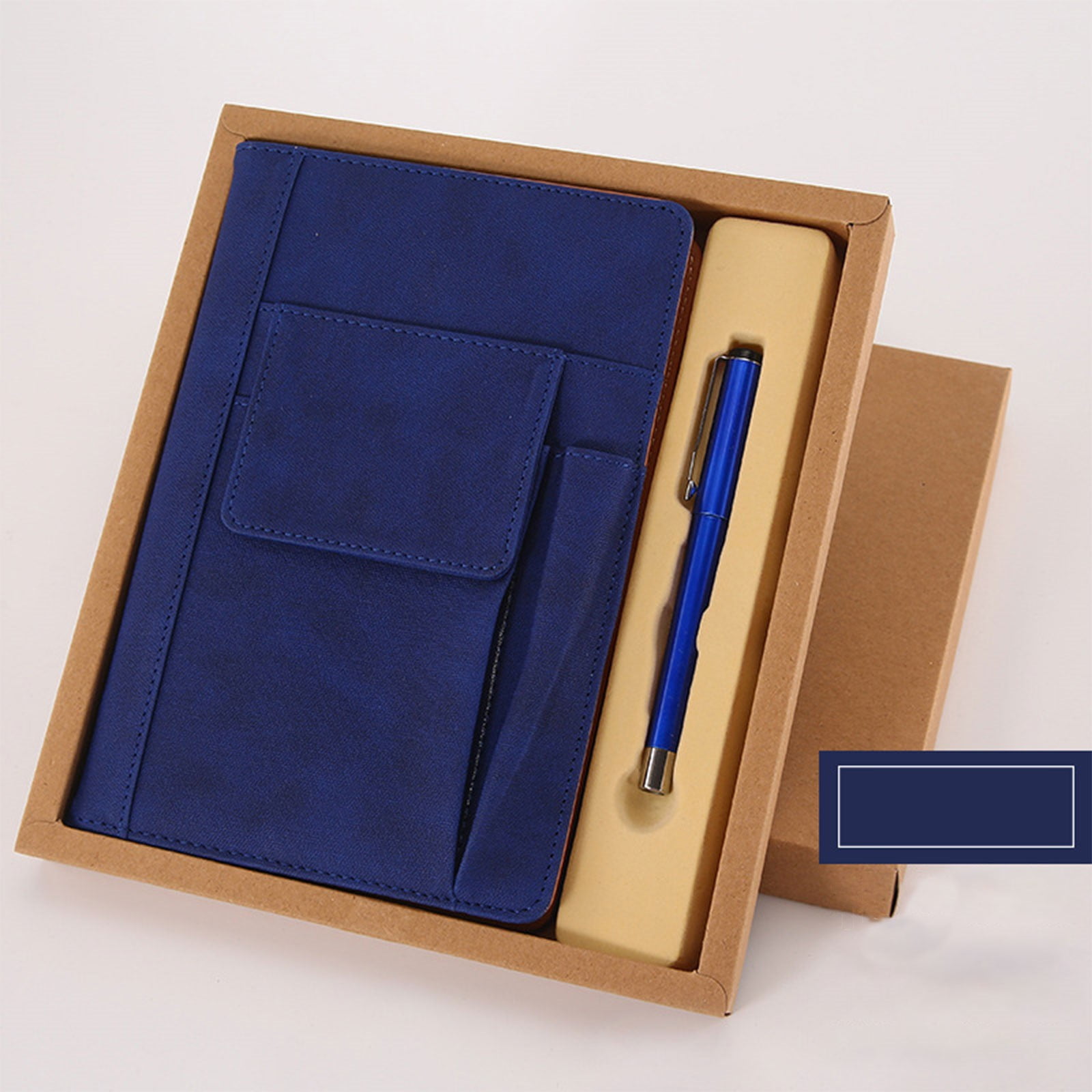 Binglerxi A5 Brown Leather Book Cover with Extra Sleeve - Reusable ...