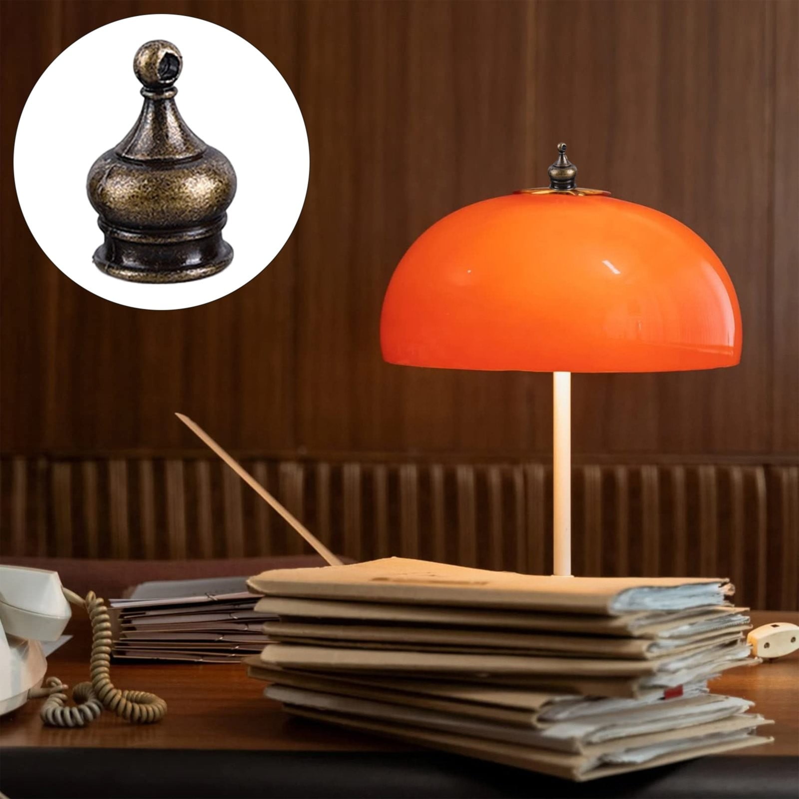 Binglerxi Bronze Replacement Lamp Shade Finials - Decorative Screw Caps ...