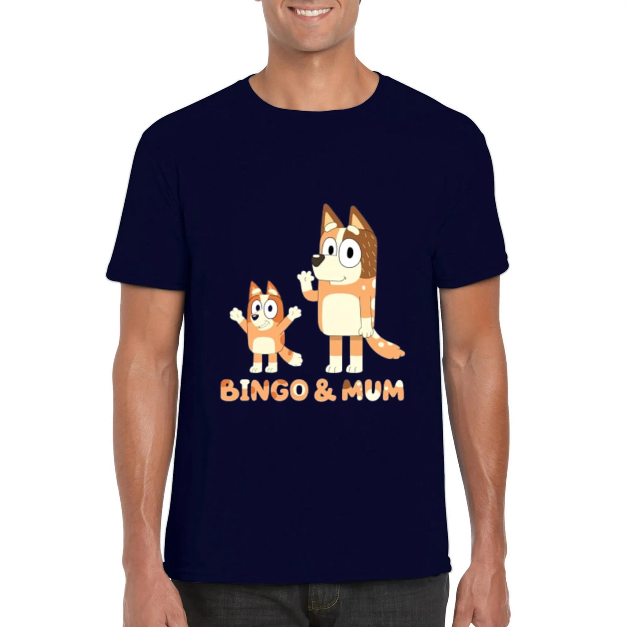 Bingo And Mum Bluey Happy Mothers Day Cute Cartoon Dog T-Shirt, for men ...