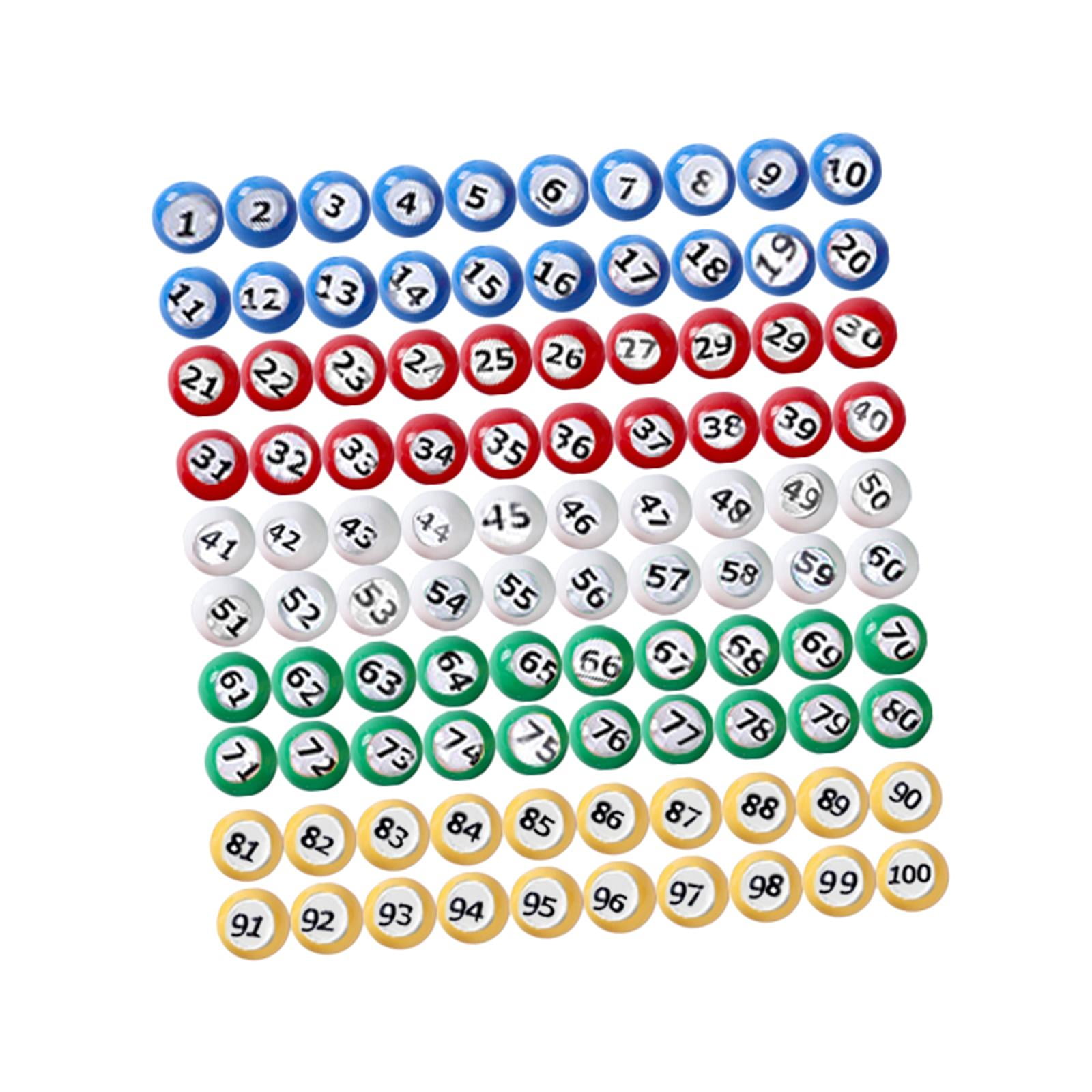 Portable Universal Bingo Calling Balls 1-100, High Quality Durable ...