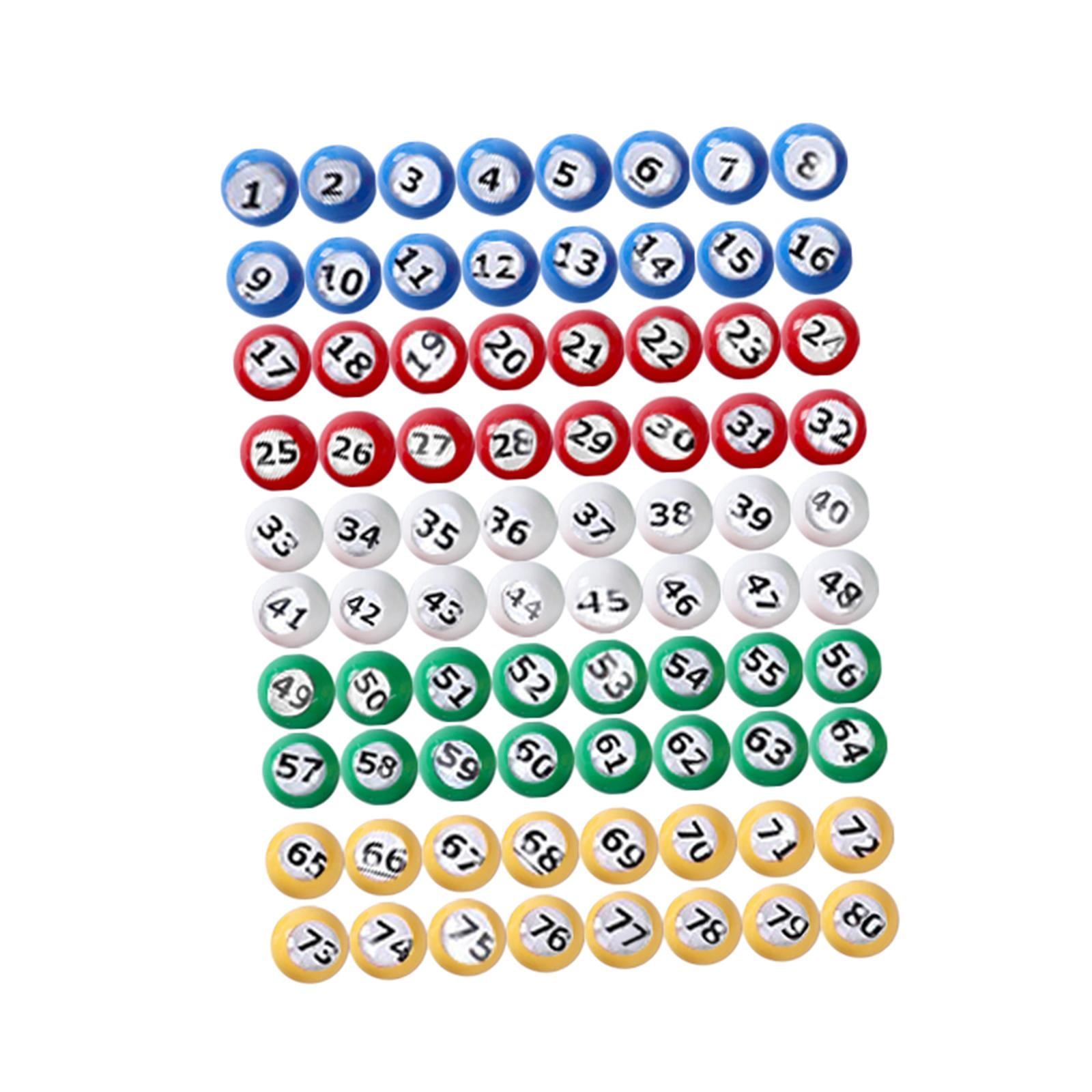 Bingo Ball Calling Balls Portable Attachments Universal Raffle Balls ...