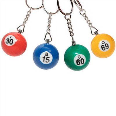 Bingo Ball Key Chains - 16 per pack - Walmart.com