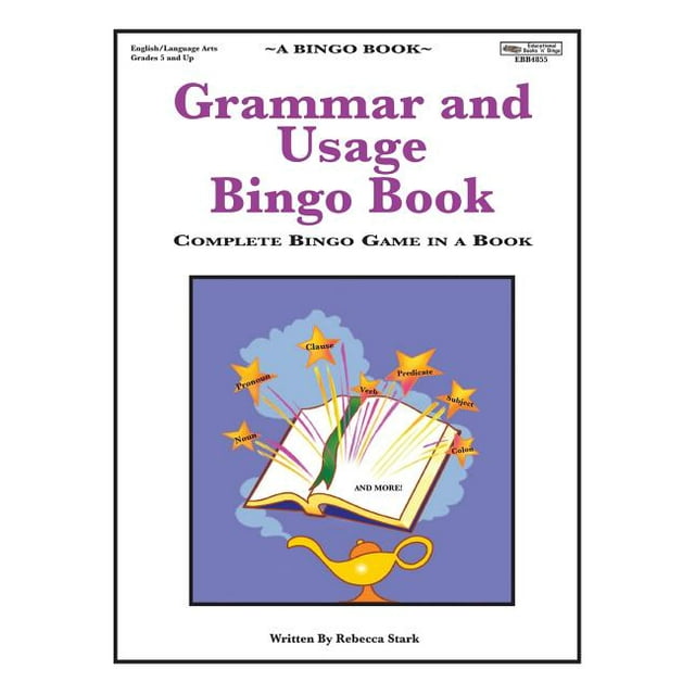 Bingo Books: Grammar and Usage Bingo Book : Complete Bingo Game In A ...