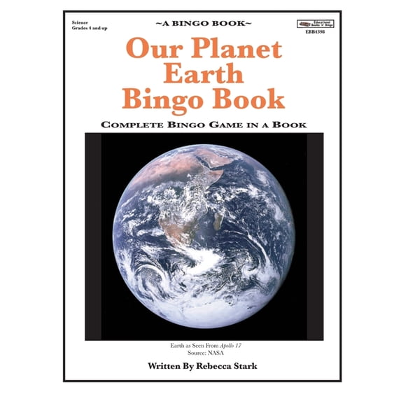Bingo Books: Our Planet Earth Bingo Book : Complete Bingo Game In A ...