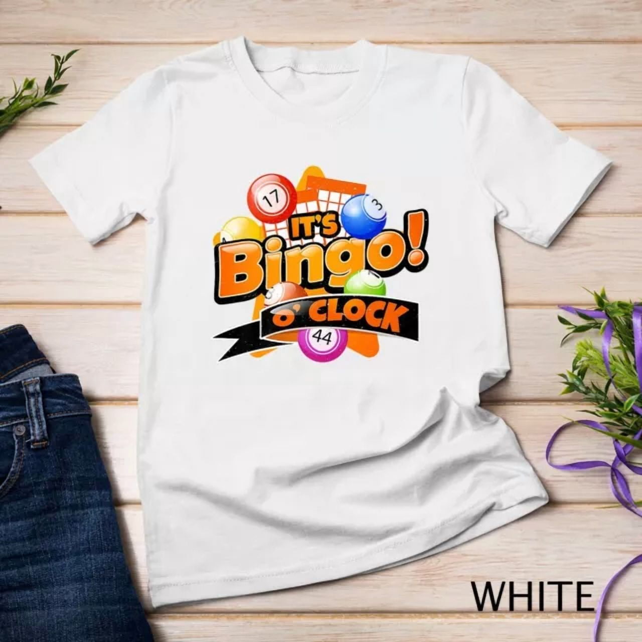 Bingo Caller Shirt It'S Bingo O Clock Funny Bingo Unisex S-5XL T-Shirt ...