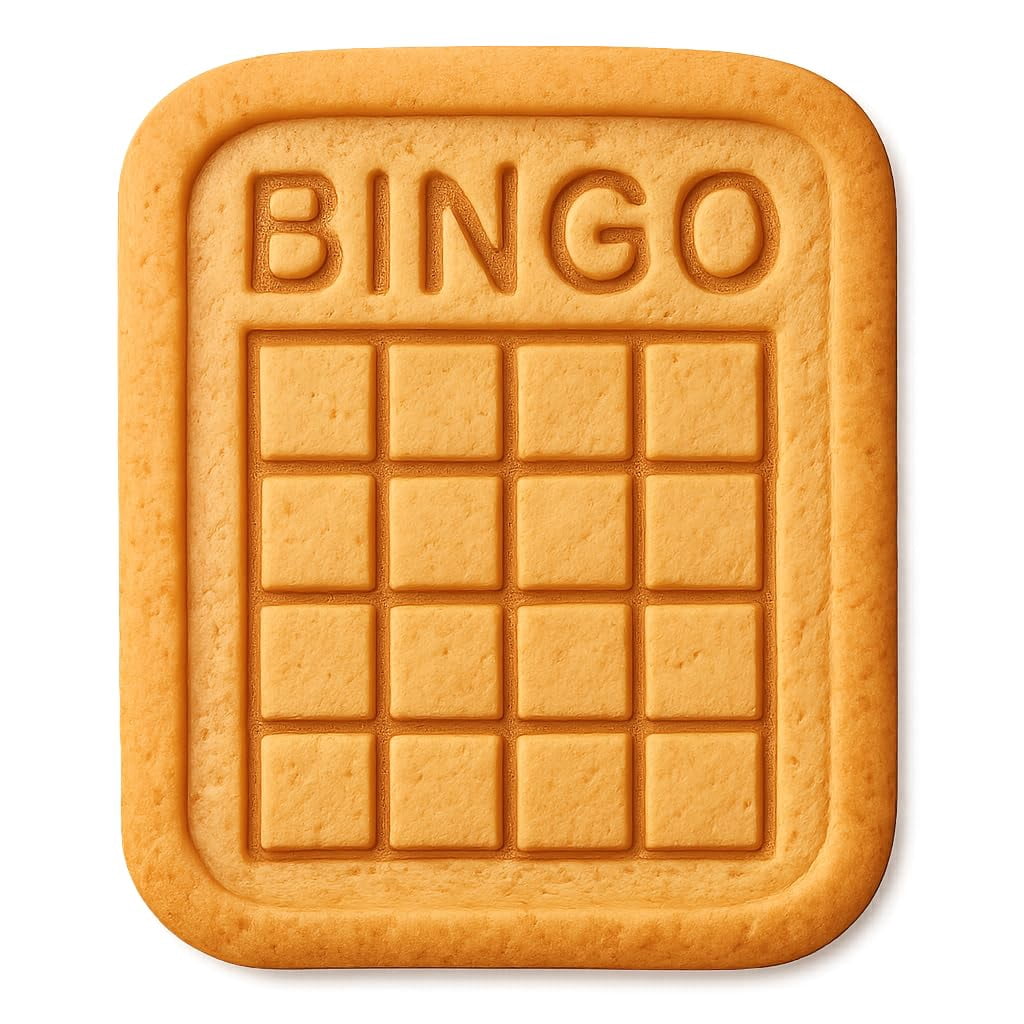 Bingo Card Cookie Cutter & Stamp, Fondant & Clay - 4x3.8 - Walmart.com