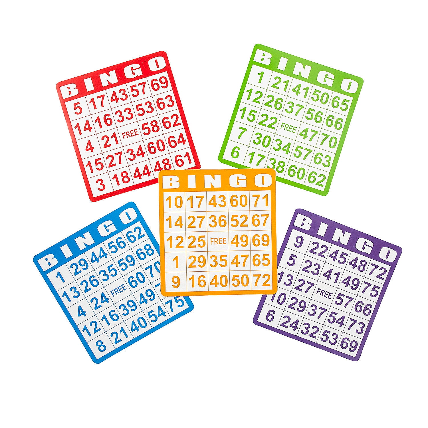 Bingo Cards, Toys, Party Supplies, 100 Pieces - Walmart.com