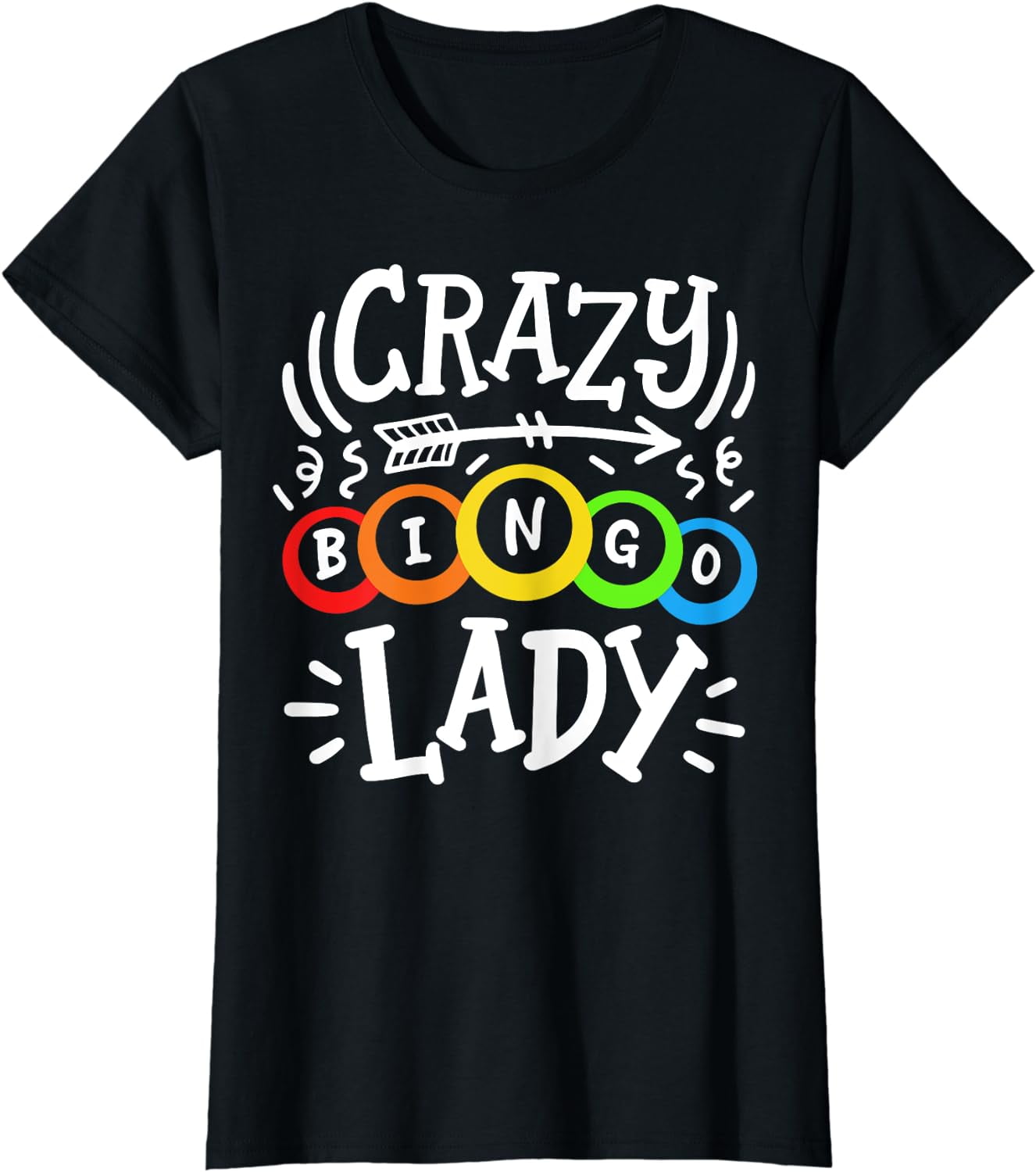 Bingo Crazy Bingo Lady T-Shirt - Walmart.com