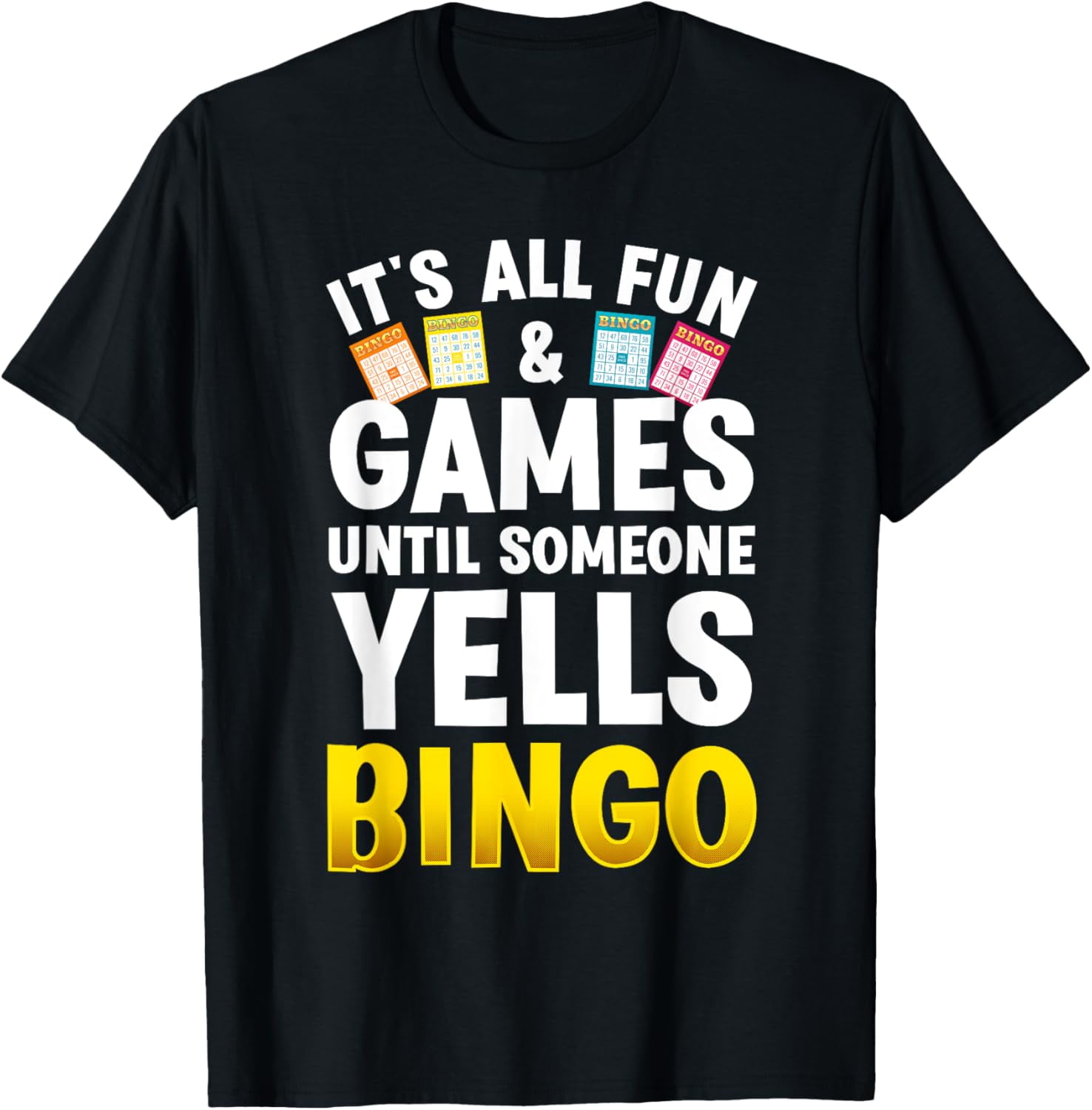Bingo Design For Men Women Bingo Novelty Gamble Bingo Player T-Shirt ...