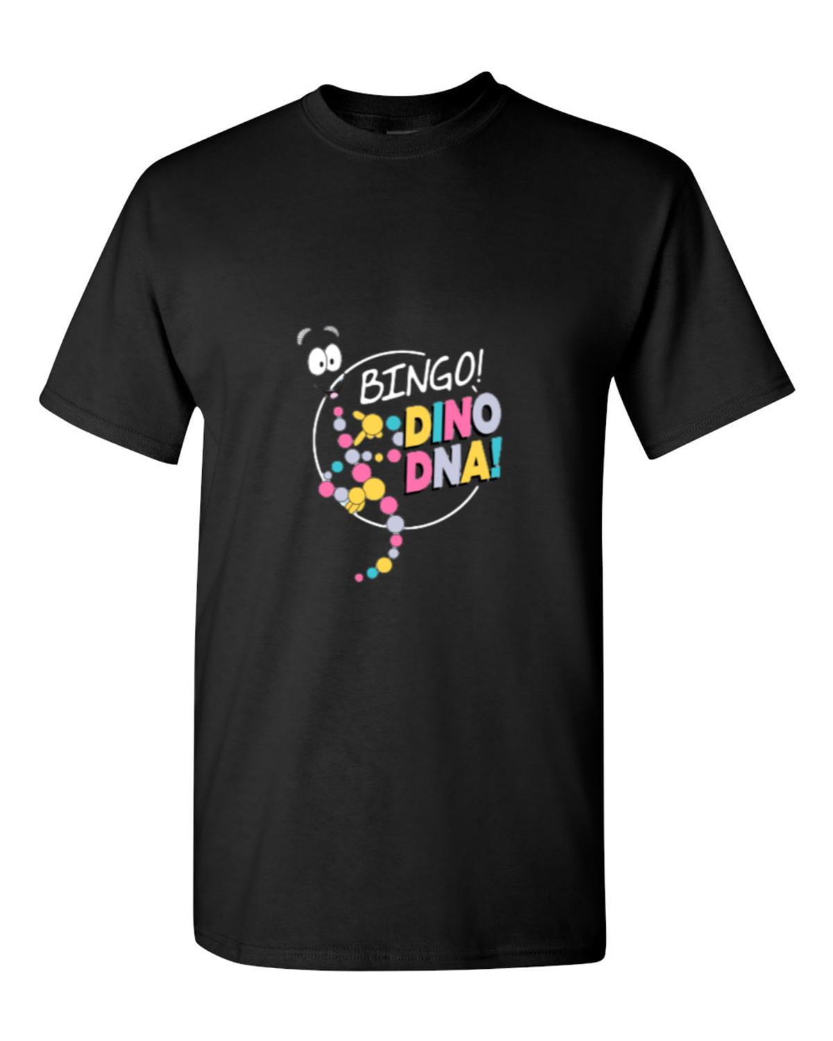 Bingo Dino DNA A Funny Jurassic Park Parody Dinosaur Game T-Shirt, for ...