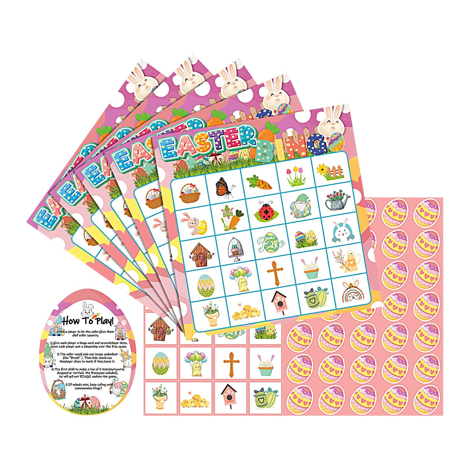 Bingo Game for Kids, Easter Bingo Gifts Family Game Set, Board Game ...