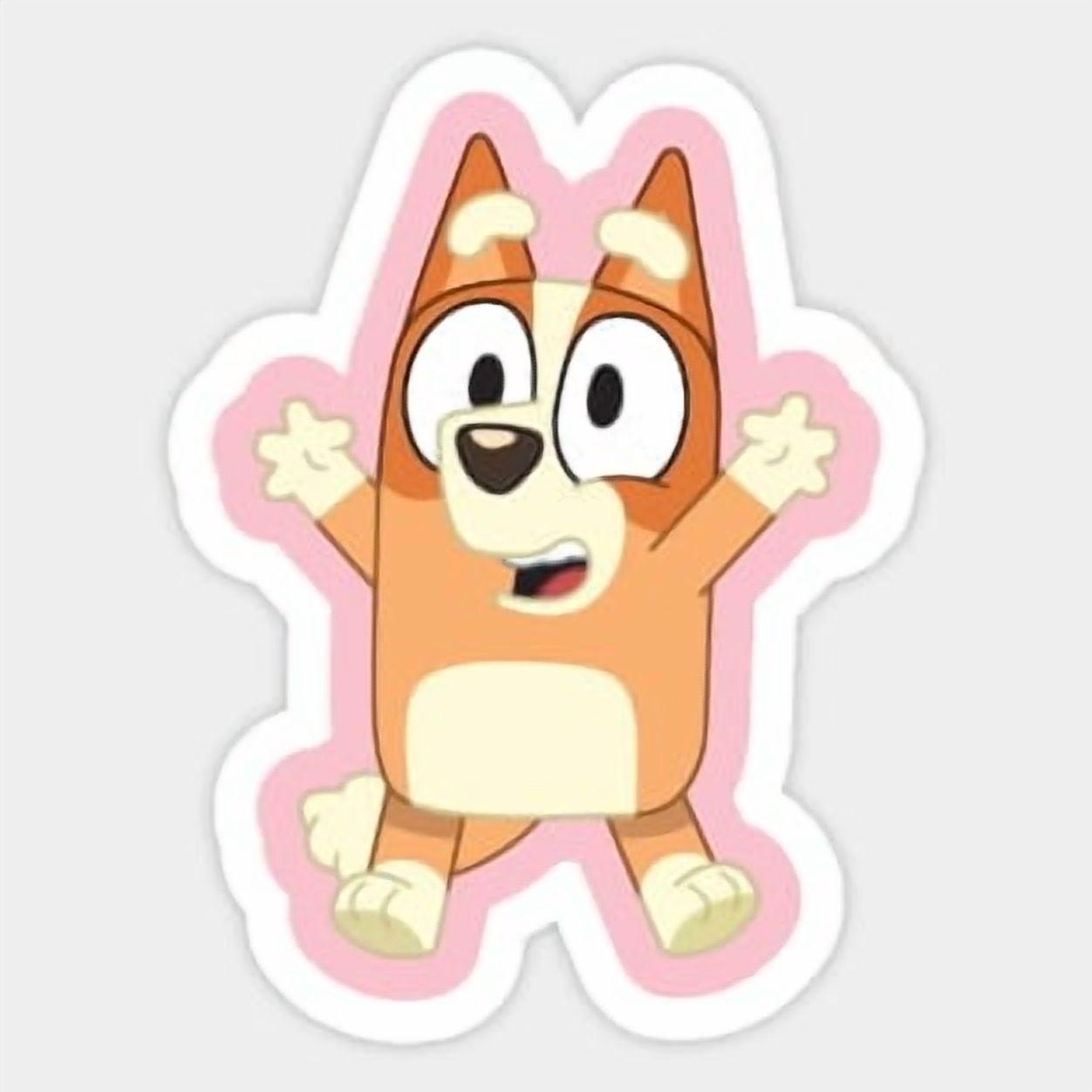 Bingo Heeler Sticker Bluey Stickers For Kids, Bluey Stickers Party ...
