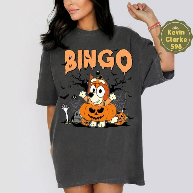 Bingo Heelerween Shirt, Halloween Bluey Shirt, Bingo shirt, Happy ...