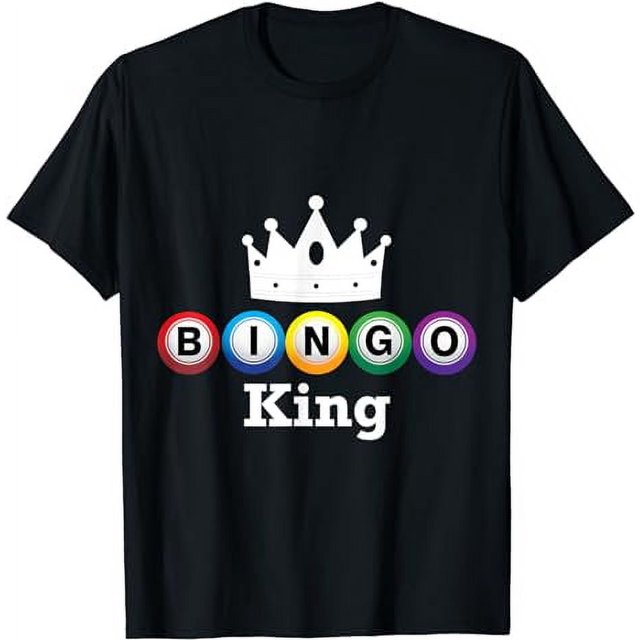 Bingo King Tshirt Players Fill in Bingo Card to Win Prizes - Walmart.com