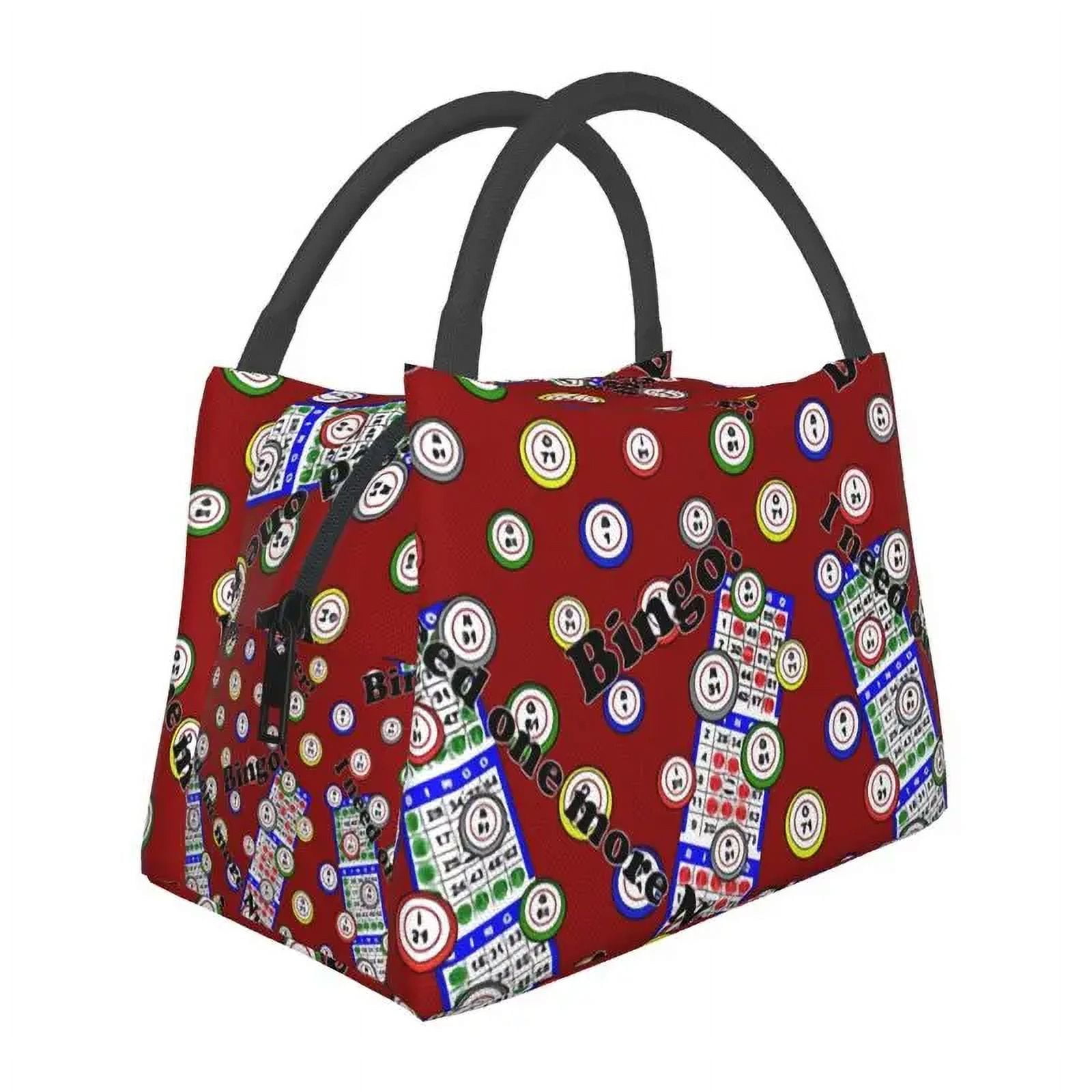 Bingo Lover Bingo Time Love Bingo Classic Pink Insulated Lunch Bag for ...