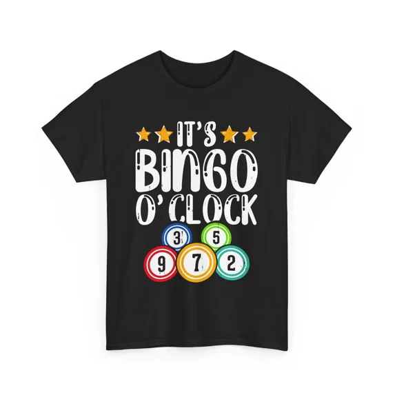 Bingo Oclock For A Fun And And Lover And Colorful And For A Unisex T ...
