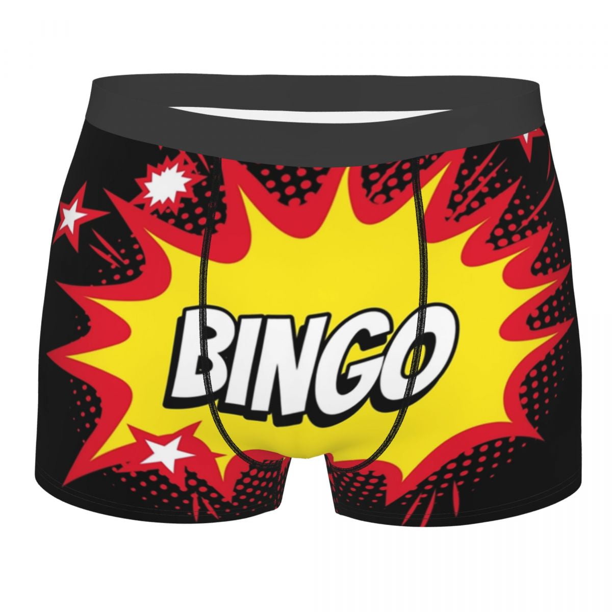 Bingo Paper Game Boxer Shorts Men 3D Printed Male Stretch Underwear ...
